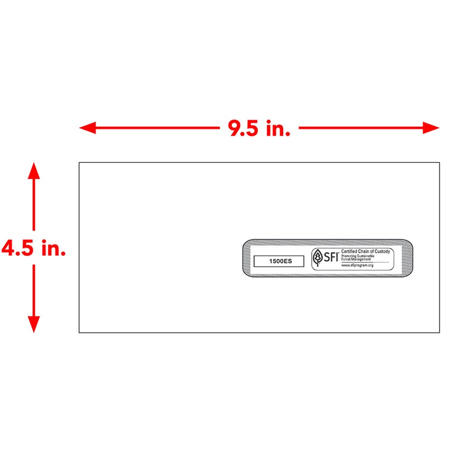 CMS-1500 Envelopes | #10 - Self-Sealed | JustCMS1500Forms