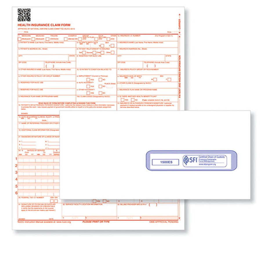 CMS-1500 Forms With #10 Window Envelopes | JustCMS1500Forms