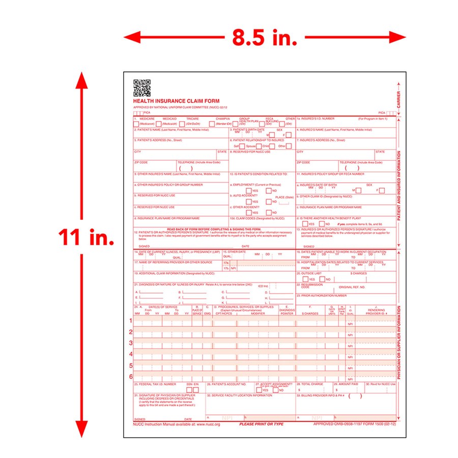 CMS-1500 Laser Forms | JustCMS1500Forms